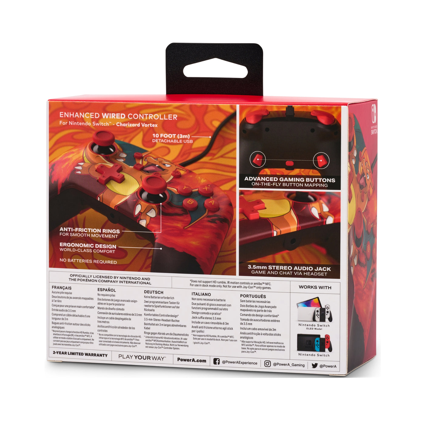 Enhanced Controller- Pokémon: Charizard Vortex — Nintendo Online Store ...