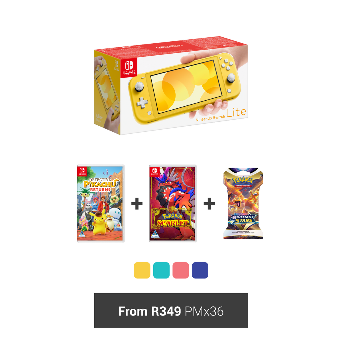 Get a Nintendo Switch Lite Pokémon Bundle Deal from R349pmx36* with 5GB ...