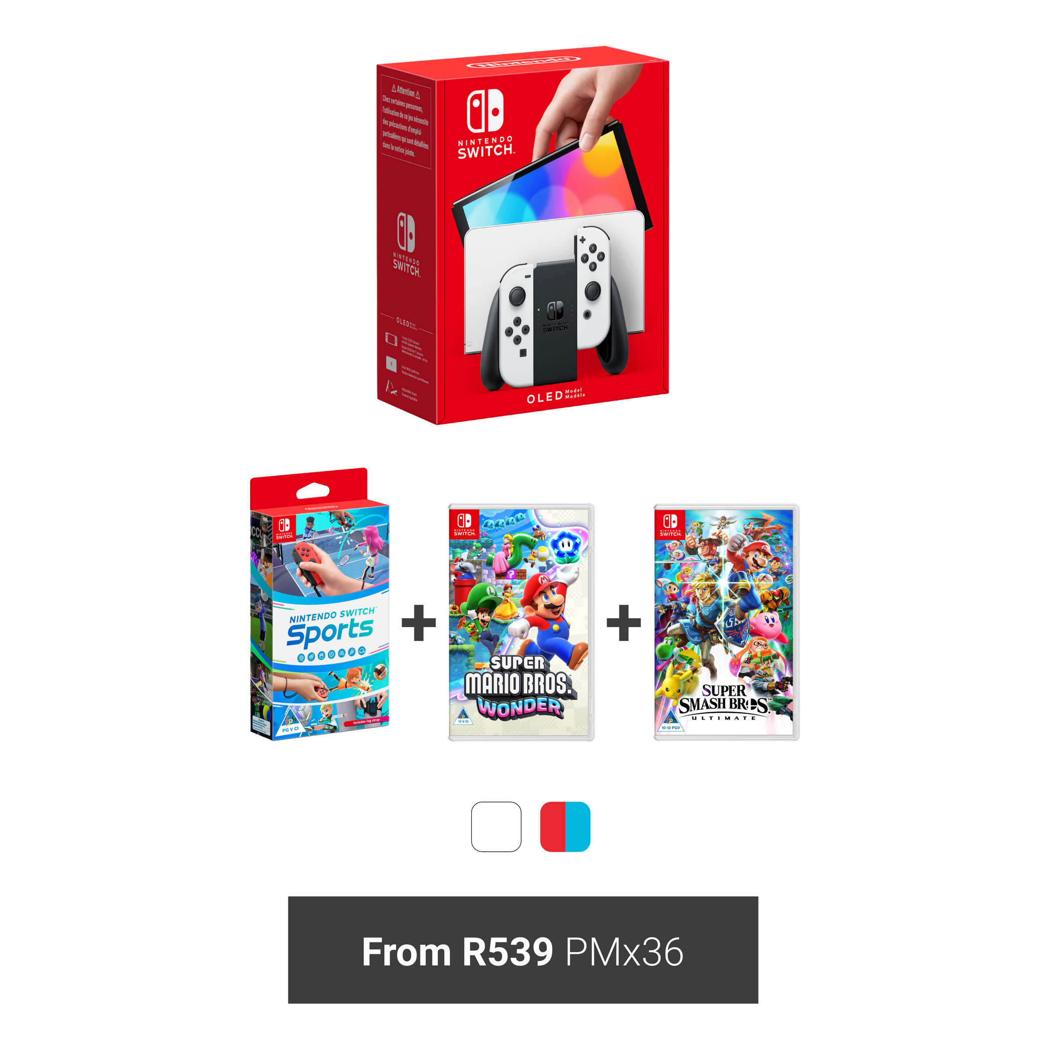 Get a Nintendo Switch Family Bundle from R539pmx36* with 5GB | Vodacom ...