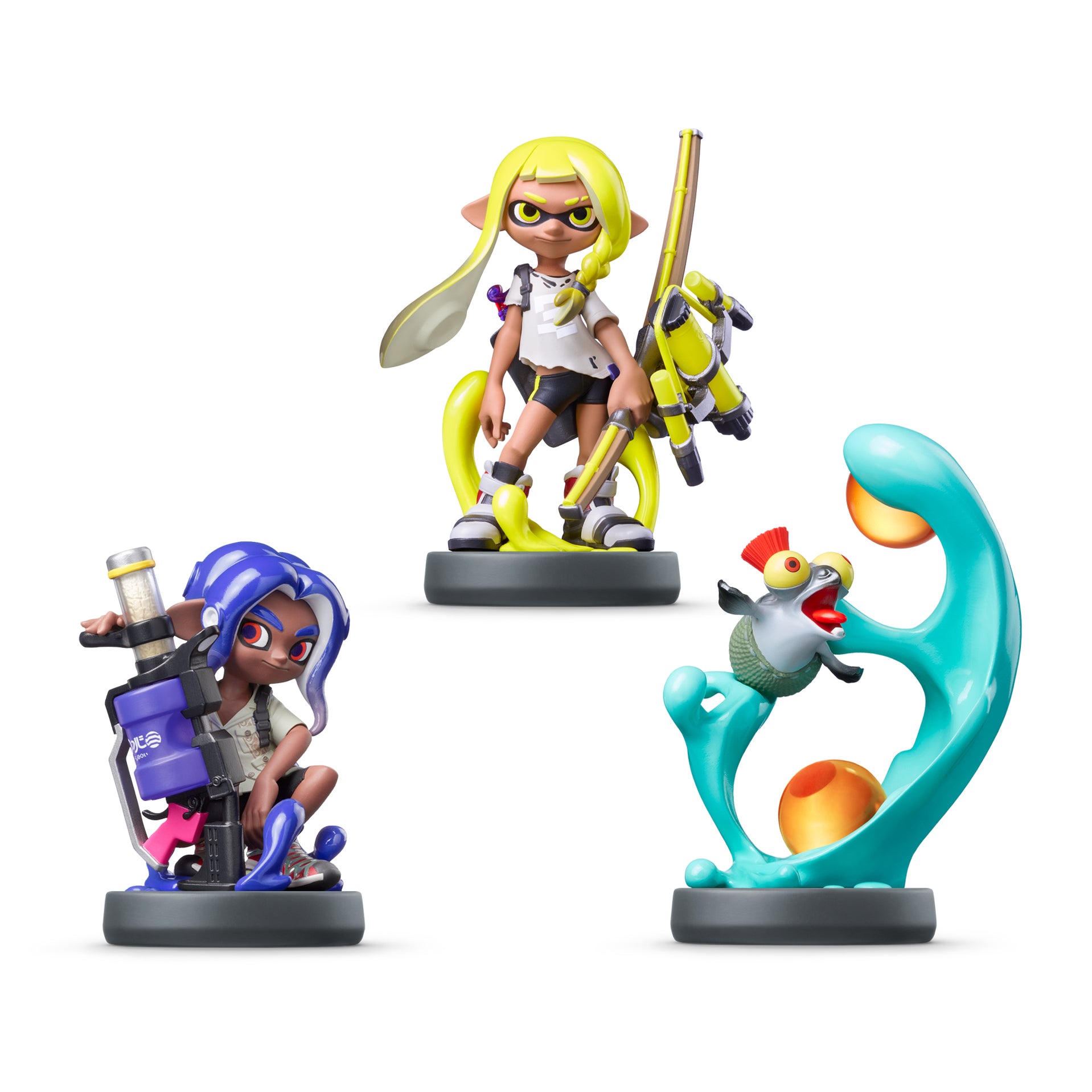 Splatoon 3 Triple Pack amiibo: Octoling (Blue), Inkling (Yellow) and S — Nintendo Online Store ...