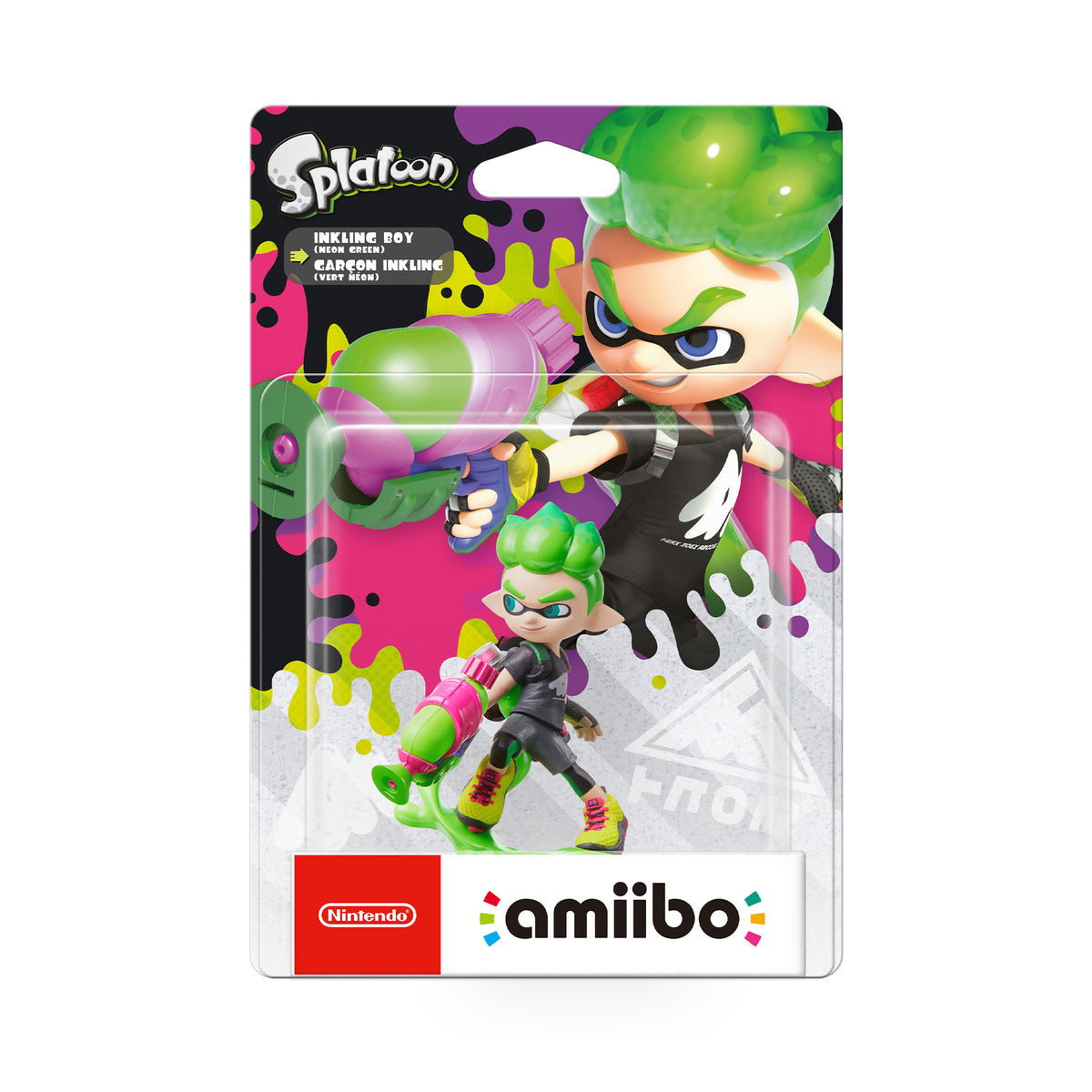 Amiibo Splatoon Inkling Boy - Neon Green — Nintendo Online Store South ...